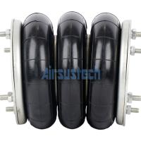 China Pneumatic Air Bellows 6''X3 Triple-Convolution Design with G1/2 Air Connection for Industrial Applications for sale