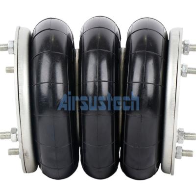 China Pneumatic Air Bellows 6''X3 Triple-Convolution Design with G1/2 Air Connection for Industrial Applications for sale
