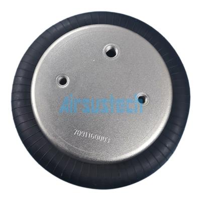 China ø223MM Diameter Triple Convoluted Air Spring 3B20F-2P03 with 1/2NPT Air Inlet for sale