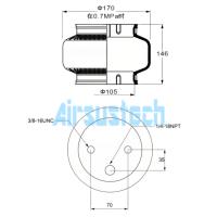 China Super Cushion 1B6-531 Goodyear Industrial Air Bellow Bag 70MM PCD Single Convoluted for sale