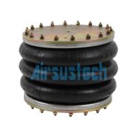 China Firestone Style 312 Triple Convoluted Air Bag W01-M58-7530 Ribbed Neck Aluminum for sale