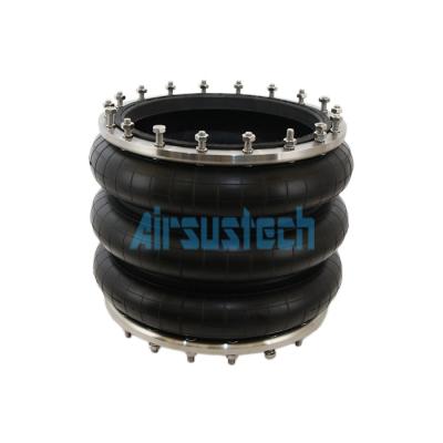 China Style 314 Firestone W01-358-7926 Flange Connection Triple Convolutions Air Spring for sale