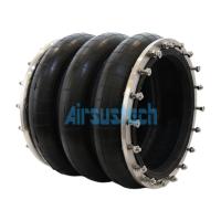 China Style 314 Firestone W01-358-7926 Flange Connection Triple Convolutions Air Spring for sale