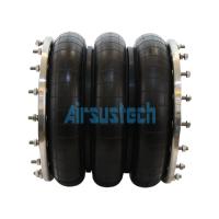 China Style 314 Firestone W01-358-7926 Flange Connection Triple Convolutions Air Spring for sale