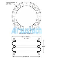 China Firestone Style 200 Aluminum Bead Rings W01M586979 Pneumatic Air Bag with 24PCS M10 for sale