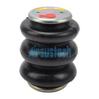 China 8.24KN Max. Loading Triple Convoluted Air Spring 3B10X7 with 2PC 3/8-16UNC Screws for sale