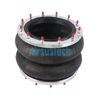 China 21 BR 89457 F2 Connection Double Convoluted Rubber Air Spring 12XM8 Bolts AIRSUSTECH for sale