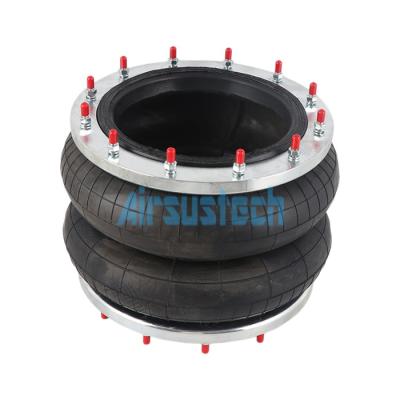 China 21 BR 89457 F2 Connection Double Convoluted Rubber Air Spring 12XM8 Bolts AIRSUSTECH for sale