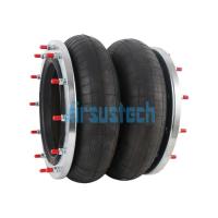 China 21 BR 89457 F2 Connection Double Convoluted Rubber Air Spring 12XM8 Bolts AIRSUSTECH for sale