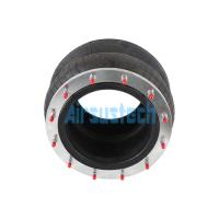China 21 BR 89457 F2 Connection Double Convoluted Rubber Air Spring 12XM8 Bolts AIRSUSTECH for sale