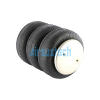China Imperial Size Suspension Air Spring 3B20F-2P03 Triple Convoluted 1/2NPT Air Inlet for sale