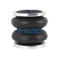 China AIRSUSTECH 2B120-17F Aluminum Flange Ring Double Convoluted Air Bag 2S120-17F for sale