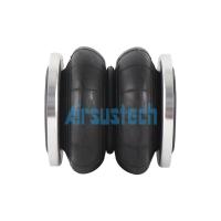 China AIRSUSTECH 2B120-17F Aluminum Flange Ring Double Convoluted Air Bag 2S120-17F for sale