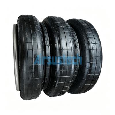 China 1/4BSP Firestone W01-M58-6136 Pneumatic Suspension Air Bag with 4pcs M8X1.25 Holes for sale
