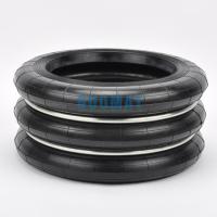 China S-350-3 Rubber Spring Suspension Triple Convoluted Air Bag 410mm Max Dia for sale