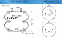 China 13unc Suspension Air Bag S13043 FD330-22327 Contitech Air Spring for sale