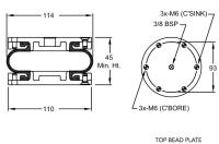 China W01-R58-4050 Firestone Air Bags SP 2334 Dunlop Air Spring FS 44-5 for sale