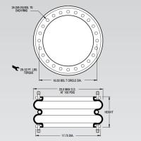 China W01-358-7225 Firestone Shocks 259mm Hendrickson Air Suspension for sale