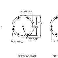 China SP 2441 Dunlop Air Spring SP1457 W01-R58-4051 Firestone Air Bags for sale