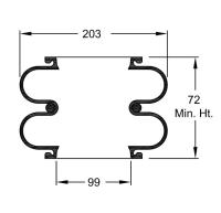 China SP253 Rubber Air Bags W01-R58-4045 Convoluted 8X2 Air Spring Dunlop for sale