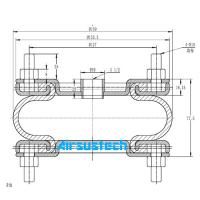 China 6X1 ContiTech FS 76-7 DS CR Industrial Air Springs Norgren M/31061 for sale