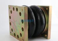 China LHF200/212-2 Industrial Air Springs Rubber Bellow With Flange Plate for sale