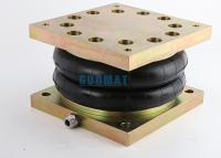 China LHF200/212-2 Industrial Air Springs Rubber Bellow With Flange Plate for sale
