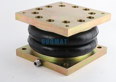 China LHF200/212-2 Industrial Air Springs Rubber Bellow With Flange Plate for sale