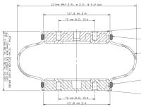China Firestone W01-M58-6166 Air Spring Cross 1B8-850 Goodyear Bellows 579-913-530 for sale