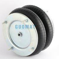 China 88554  Air Spring Airsustech 2B12X2 Rubber Bellows With Stamped Flange Plate for sale