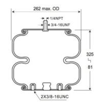 China Gas Filled Contitech Air Spring FD 200-25 453 SAF 1290601 for sale