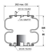 China FD 200-25 429 Contitech Air Spring 161335 Plate Dia. 160mm With Rubber Dumper for sale