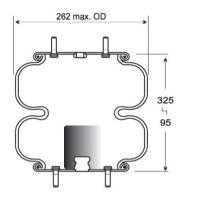China Front Rear W01-358-6960 Firestone Air Spring Air Inlet 1/4-18NPTF for sale