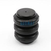 China Airsustech 3B2400 Air Spring Shocks Rubber Triple Convoluted With Air Inlet 1/2NPT for sale