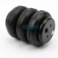 China Airsustech 3B2400 Air Spring Shocks Rubber Triple Convoluted With Air Inlet 1/2NPT for sale