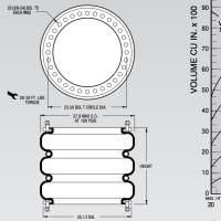 China W01-358-7919 Firestone Industrial Air Springs 3B7919 Big Dia. 27.9 Inch MAX O.D. AT 100 PSIG for sale