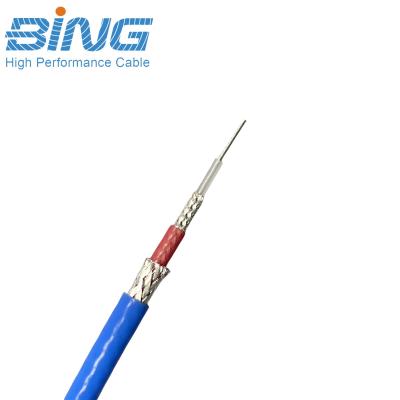 China 75 Ohm TRX179 Triaxial Cable Dual Shielded PTFE Insulation for Audio RF EMI for sale