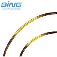 China Type T Miniature Thermocouple Wire PI Insulated Twin Parallel Wire for Miniature Temperature Sensors for sale