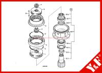 China Swing Gearbox Planet Reduction Excavator Gear For Jcb Spare Parts Assembly for sale