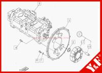 China Jcb Js220 Excavator Coupling For Jrj0213 Hydraulic Pump Drive Group Connect Engine for sale