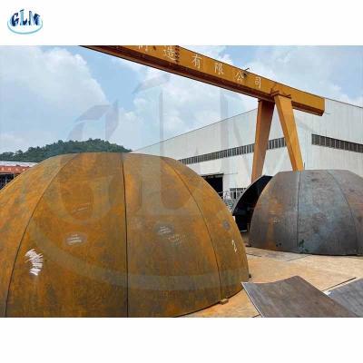 China 4700mm Dia SA 516 GR 70 Hemispherical Dish Head Bottom 28mm Thickness for sale