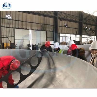 China 3550mm Dimater 20mm Thickness 2:1 Semi Elipsoidal Dish End For Water Storage Tank for sale