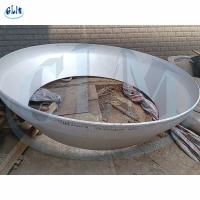 China Stainless Steel 304/SS304L Conical Dish Tank Head Top ID 2600mm for sale