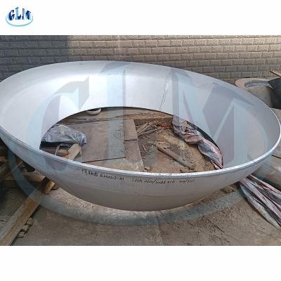 China Stainless Steel 304/SS304L Conical Dish Tank Head Top ID 2600mm for sale