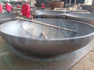 China Cold Forming Elliptical Dish End Diameter 89-10000mm For Sanitary Construction for sale