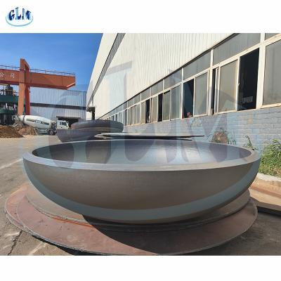 China Carbon Steel Elliptical Dish Head With 2-300mm Thickness, Port In Shanghai for sale
