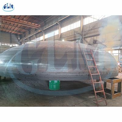 China 6500mm Diameter Ellipsoidal Dished End With 10% Reduction Ratio for sale
