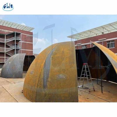 China Clad Crown And Petal Type Dished End 8000mm Diameter for sale