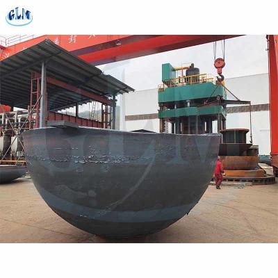 China Diameter 4300mm Welded Large Metal Hemisphere for Pressure Vessel for sale