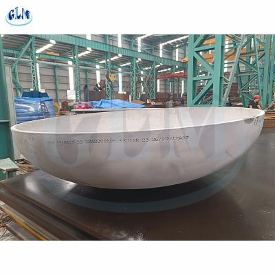 China Stainless Steel Ellipsoidal Dish End 2200mm Diameter 25mm Thickness for sale